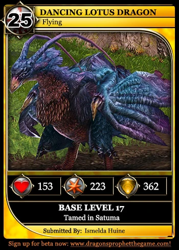 Dragon Drop - Dancing Lotus Dragon - Ancksunamun | Dragonsprophet Wiki ...