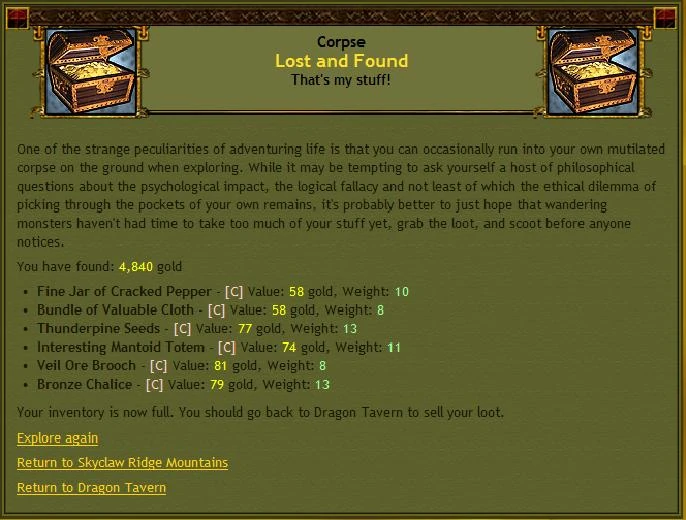 Lost and Found | Dragon Tavern Wiki | Fandom