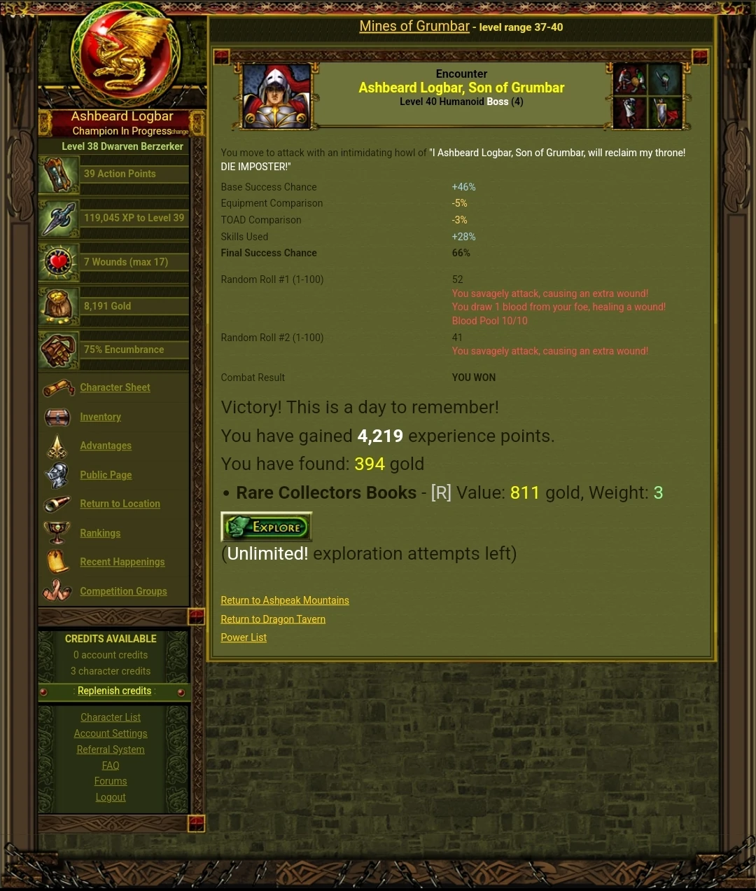 Mines of Grumbar | Dragon Tavern Wiki | Fandom