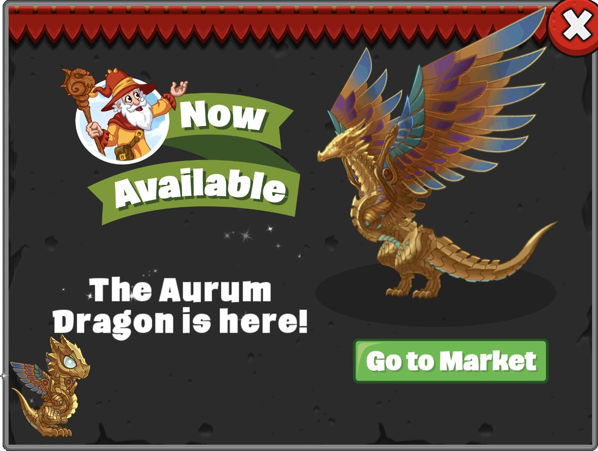 Aurum Dragon | DragonVale Wiki | Fandom