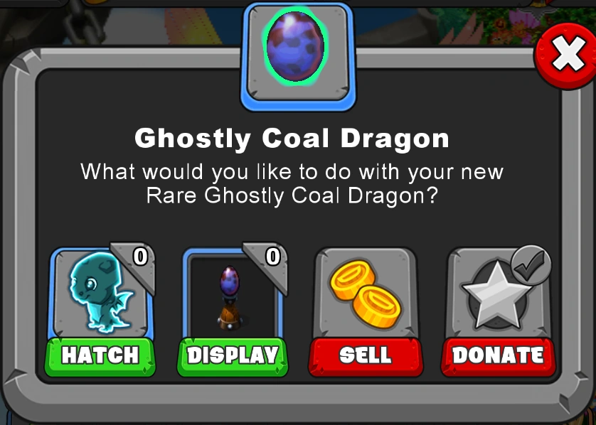 Ghostly Coal Dragon | DragonVale Wiki | Fandom