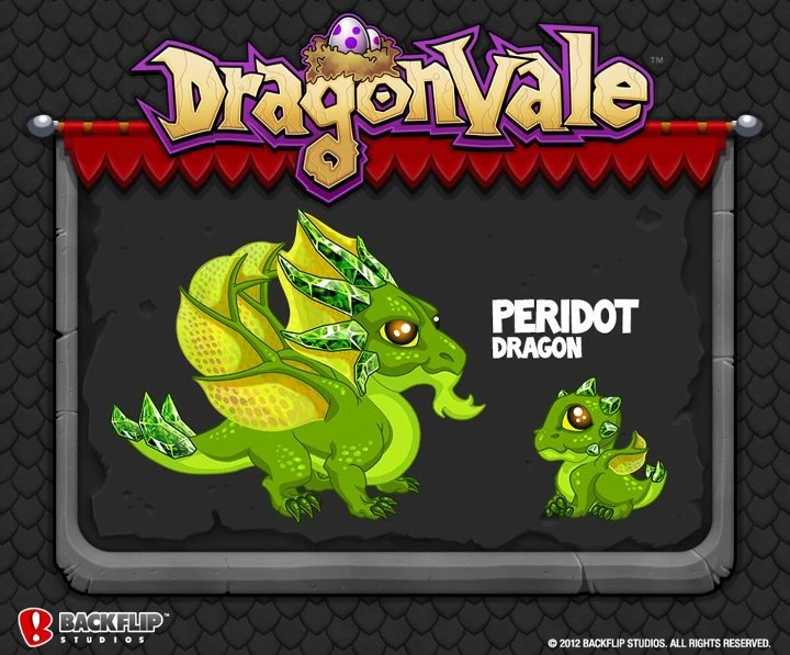 Peridot Dragon | DragonVale Wiki | Fandom
