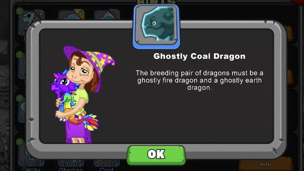 Ghostly Coal Dragon | DragonVale Wiki | Fandom