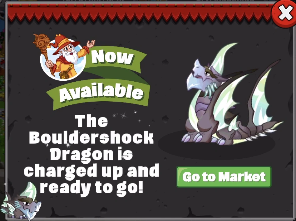 Bouldershock Dragon | DragonVale Wiki | Fandom