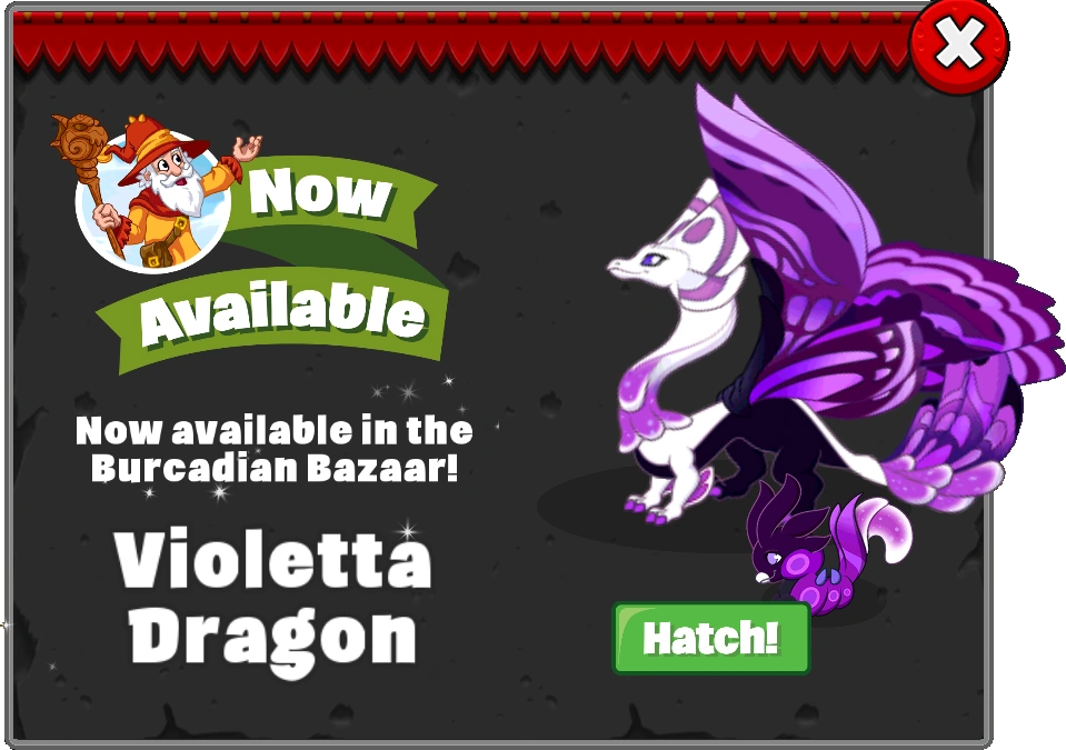 Violetta Dragon | DragonVale Wiki | Fandom
