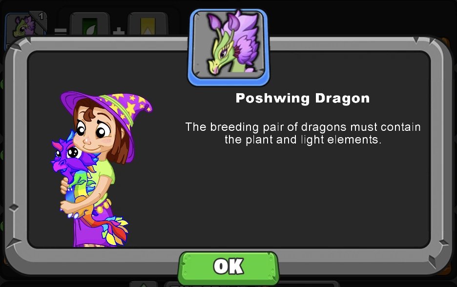 Poshwing Dragon | DragonVale Wiki | Fandom
