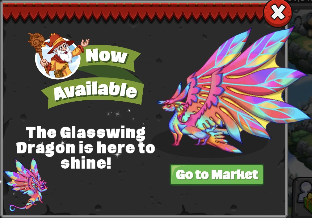 Glasswing Dragon | DragonVale Wiki | Fandom