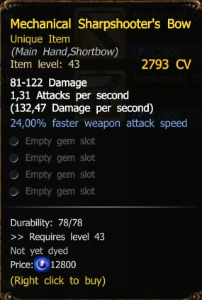 Mechanical Sharpshooter's Bow | Drakensang Online Wiki | Fandom