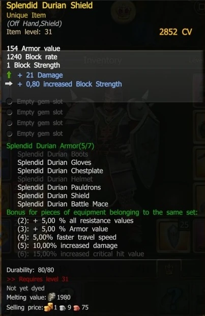 Splendid Durian Shield | Drakensang Online Wiki | Fandom