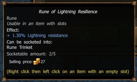 Rune of Lightning Resilience | Drakensang Online Wiki | Fandom