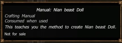 Manual - Nian Beast Doll | Drakensang Online Wiki | Fandom