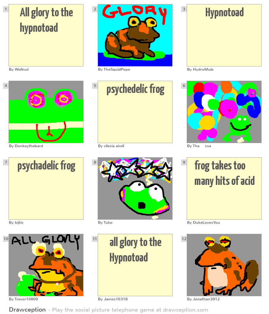 All Glory To The Hypnotoad | Drawception Wiki | Fandom