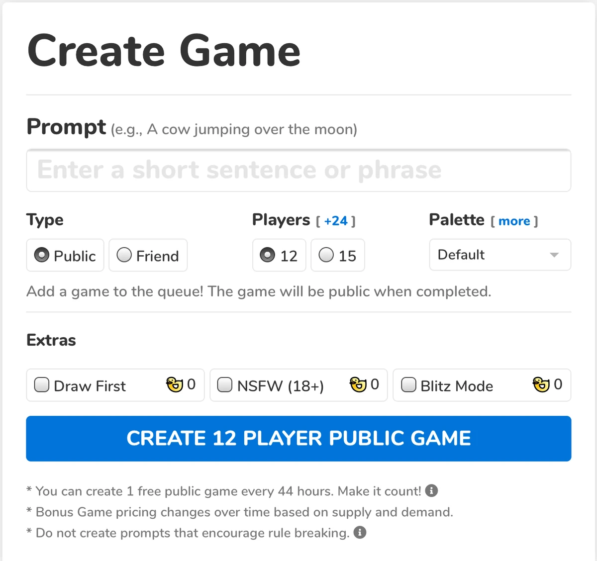 Game Create | Drawception Wiki | Fandom