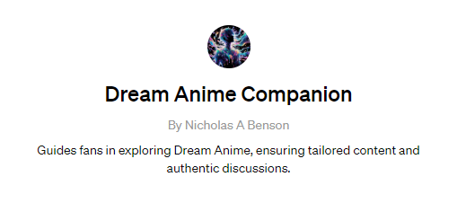 Dream Anime Companion | Dream Anime Wiki | Fandom