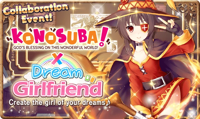Konosuba X Dream Girlfriend Collaboration Event | Dream Girlfriend ...