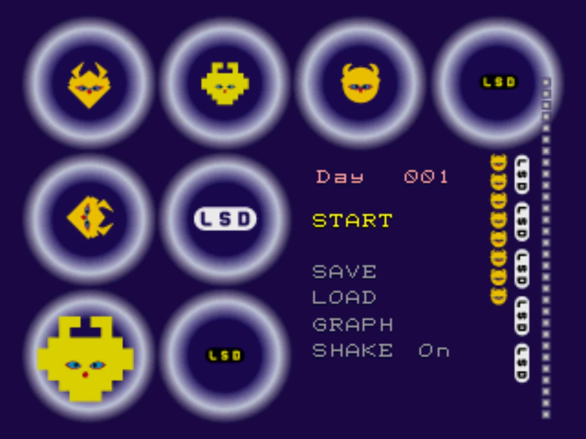 Game menu | LSD: Dream Emulator Wiki | Fandom