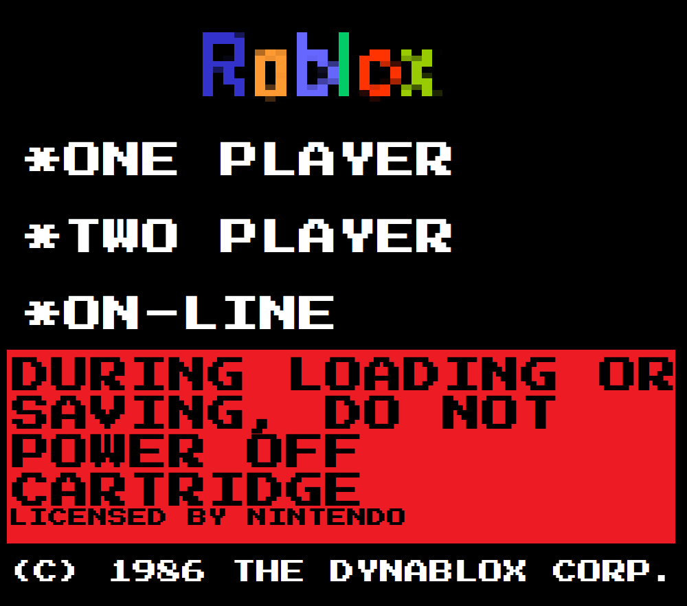 ROBLOX (NES) | Dream Fiction Wiki | Fandom