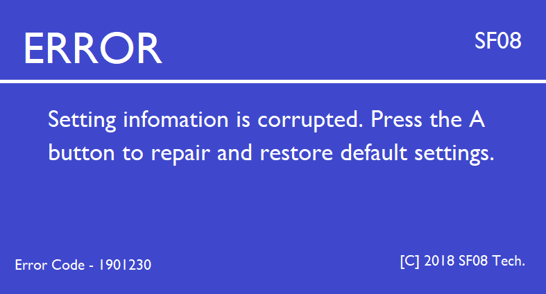 List of errors on SF08 (console) | Dream Fiction Wiki | Fandom