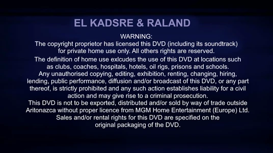 MGM Home Entertainment Warning Screens (El Kadsre) | Dream Fiction Wiki ...