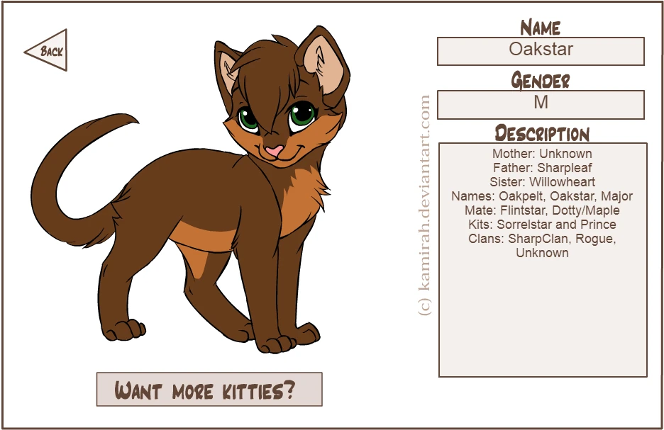 Oakstar | DreamingSkies16's Stories/Writing/Fanfics (Personal) Wiki ...