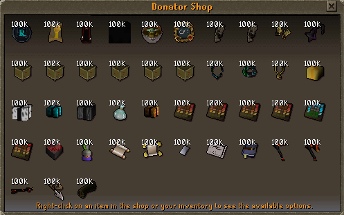 Donator Tabs | Redemption RSPS Wiki | Fandom