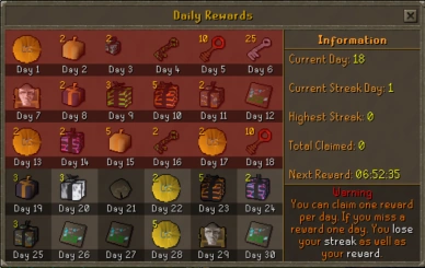 Daily Reward System | Redemption RSPS Wiki | Fandom