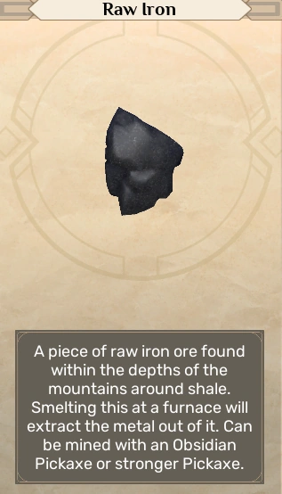 Raw Iron | Dreamworld Wiki | Fandom
