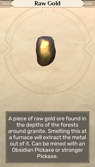 Raw Gold | Dreamworld Wiki | Fandom