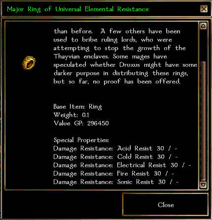 Major Ring of Universal Elemental Resistance | ALOE Wiki | Fandom