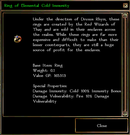 Ring of Elemental Cold Immunity | ALOE Wiki | Fandom