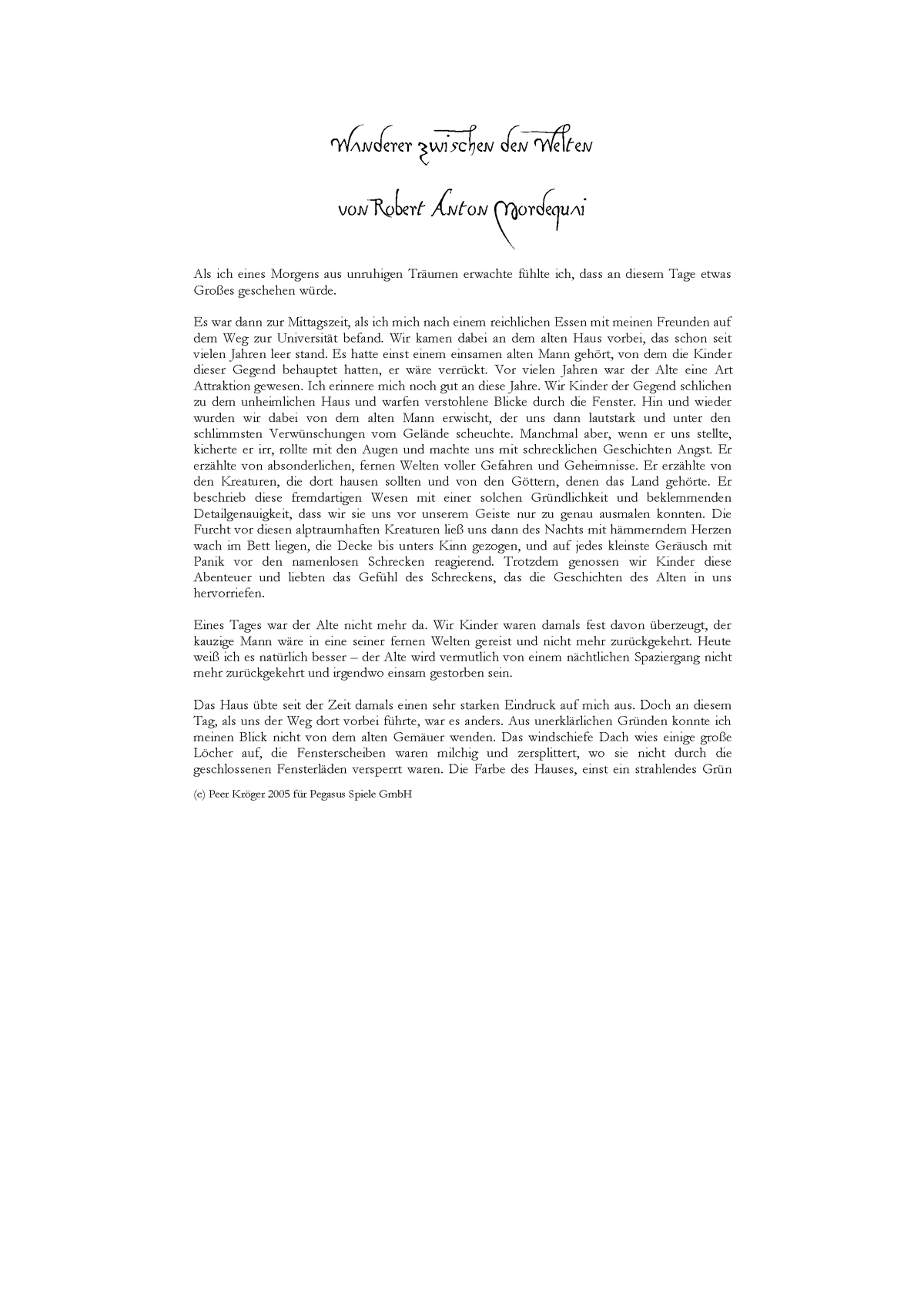 Wanderer zwischen den Welten - Robert Anton Mordequai | DSA Aachen Wiki ...