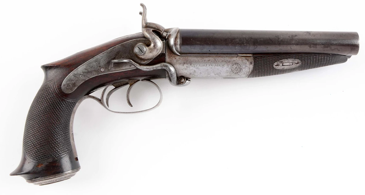 Greener Double-Grip Pistol | The Divided States of America - Pulp 1955 ...