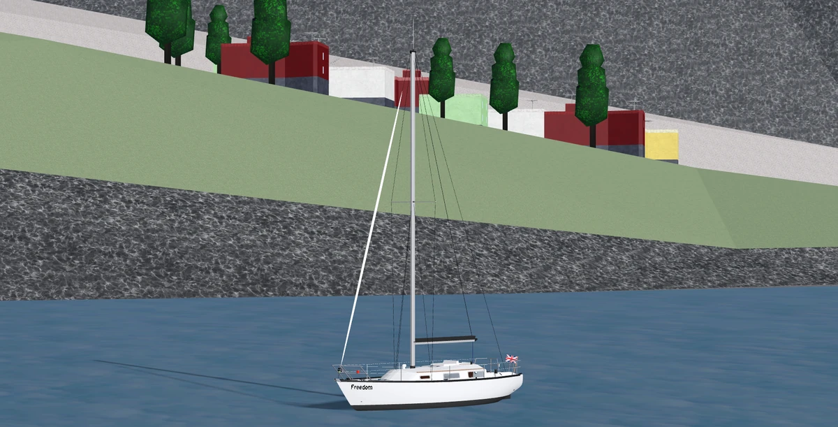 Single-Masted Sailing Yacht | Dynamic Ship Simulator III Wiki | Fandom