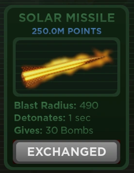 Solar Missile | Dig to China Wiki | Fandom