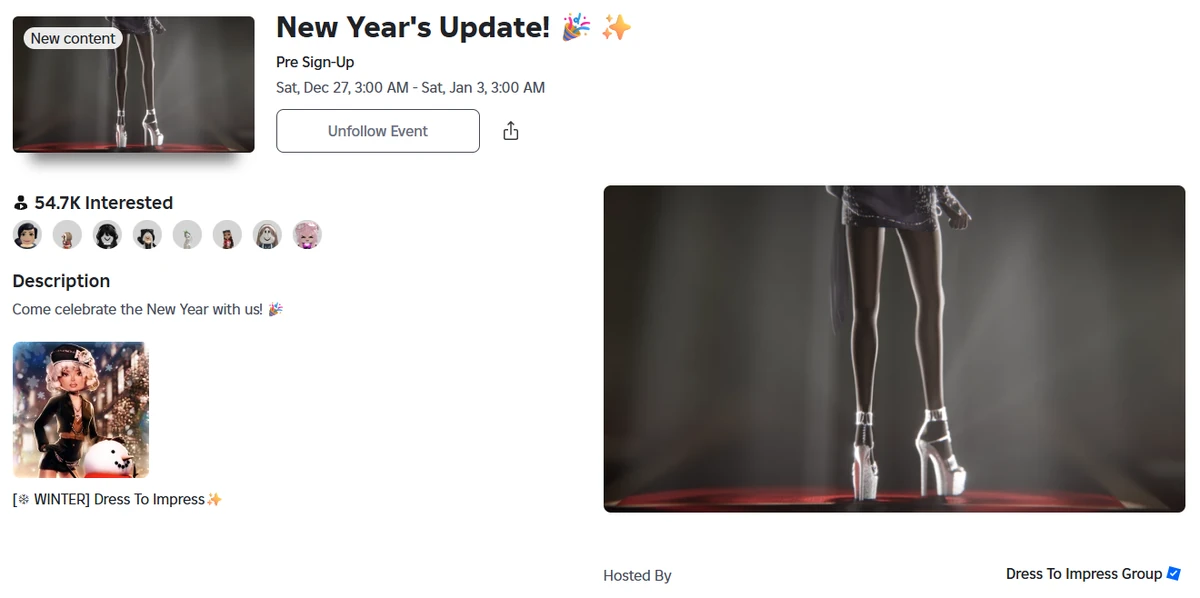 New Year's 2026 | Dress To Impress Wiki | Fandom