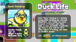 Doris Dewdrop | Duck Life Wiki | Fandom