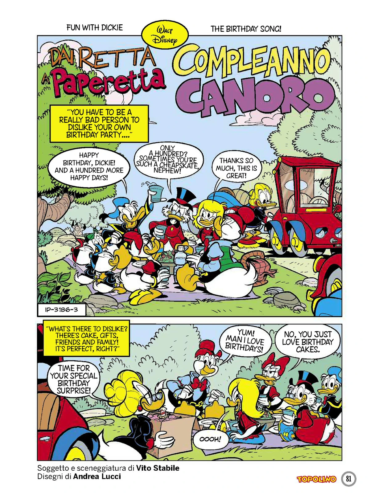 Dickie Duck & The Birthday Song | Duck Comic Scanlations Wiki | Fandom
