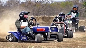 Lawnmower Racing Battle | Dude Perfect Wiki | Fandom