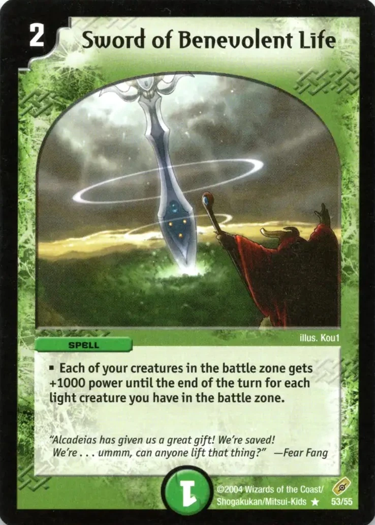 Sword of Benevolent Life | Duel Masters Wiki | Fandom