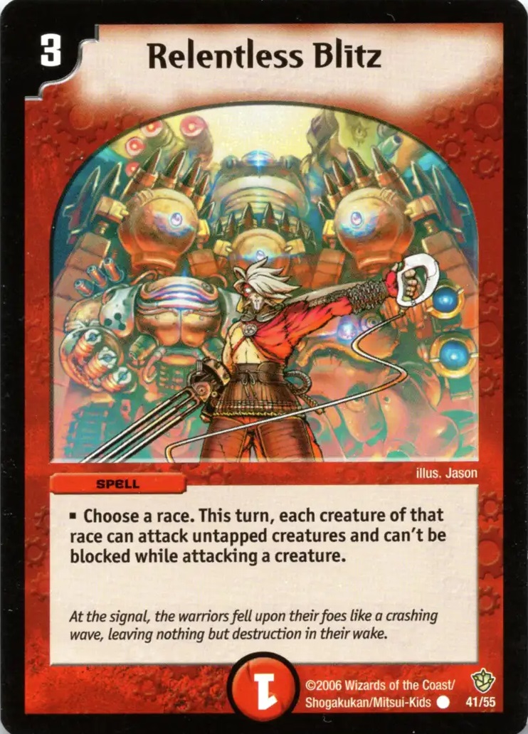 Relentless Blitz | Duel Masters Wiki | Fandom