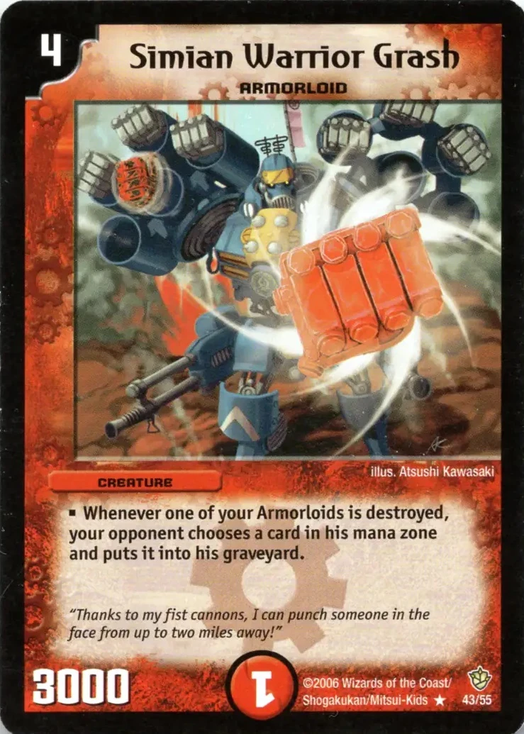 Simian Warrior Grash | Duel Masters Wiki | Fandom