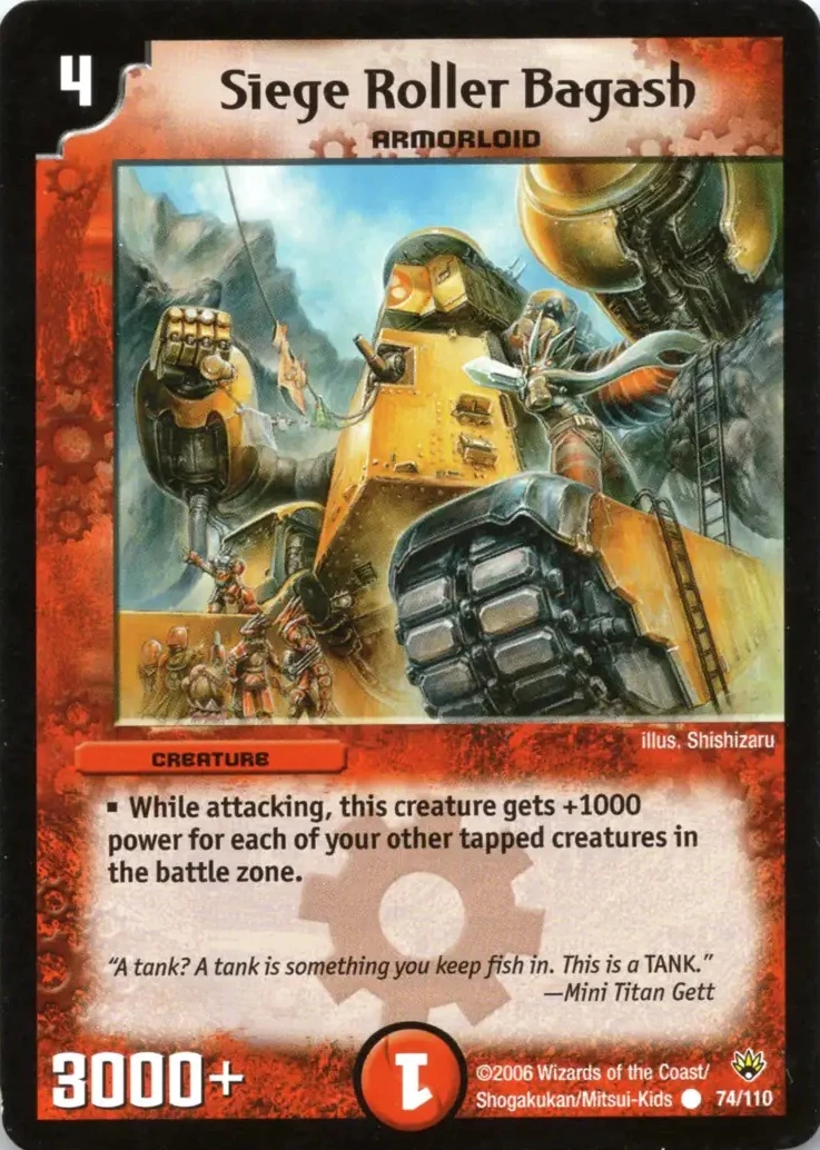 Siege Roller Bagash | Duel Masters Wiki | Fandom