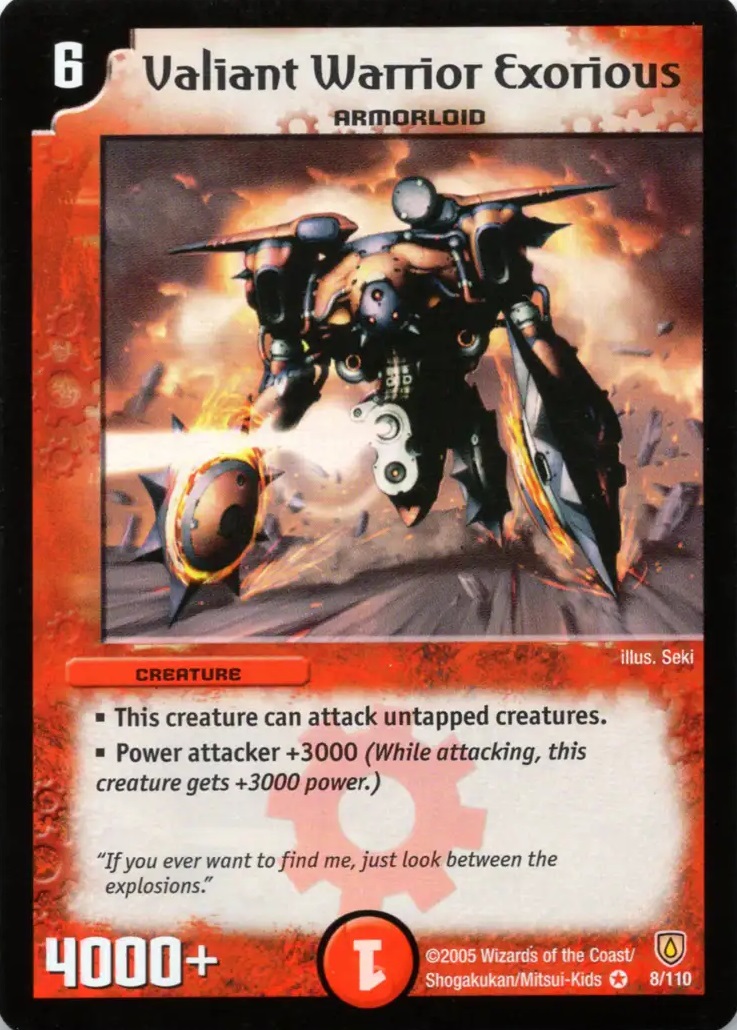 Valiant Warrior Exorious Duel Masters Wiki Fandom