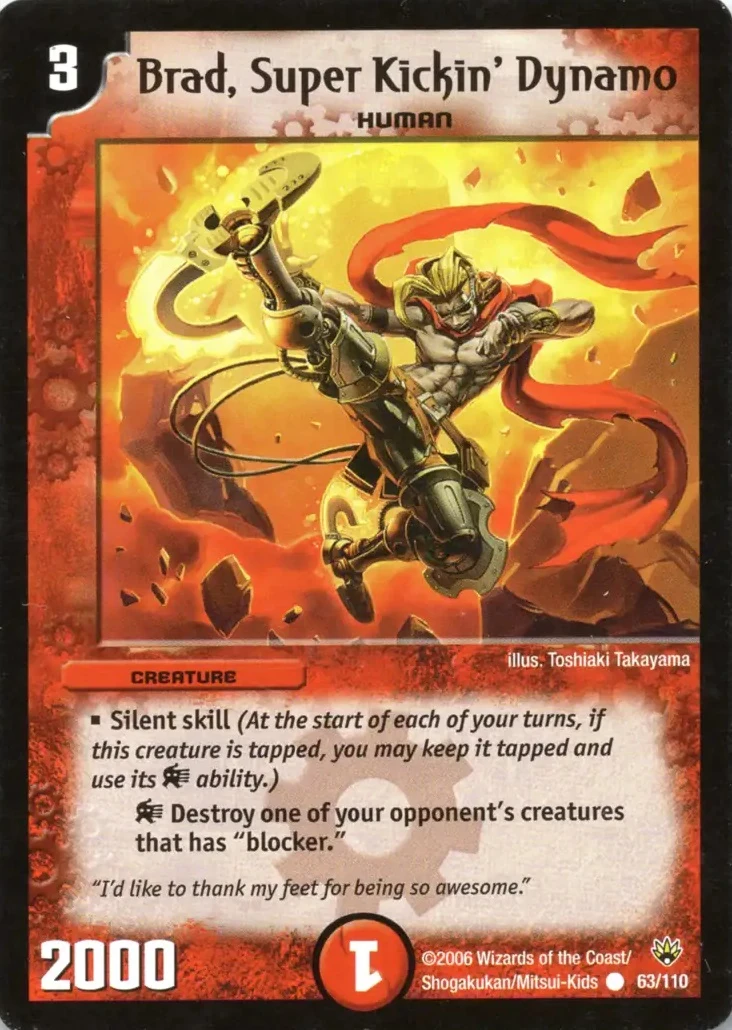 Brad, Super Kickin' Dynamo | Duel Masters Wiki | Fandom