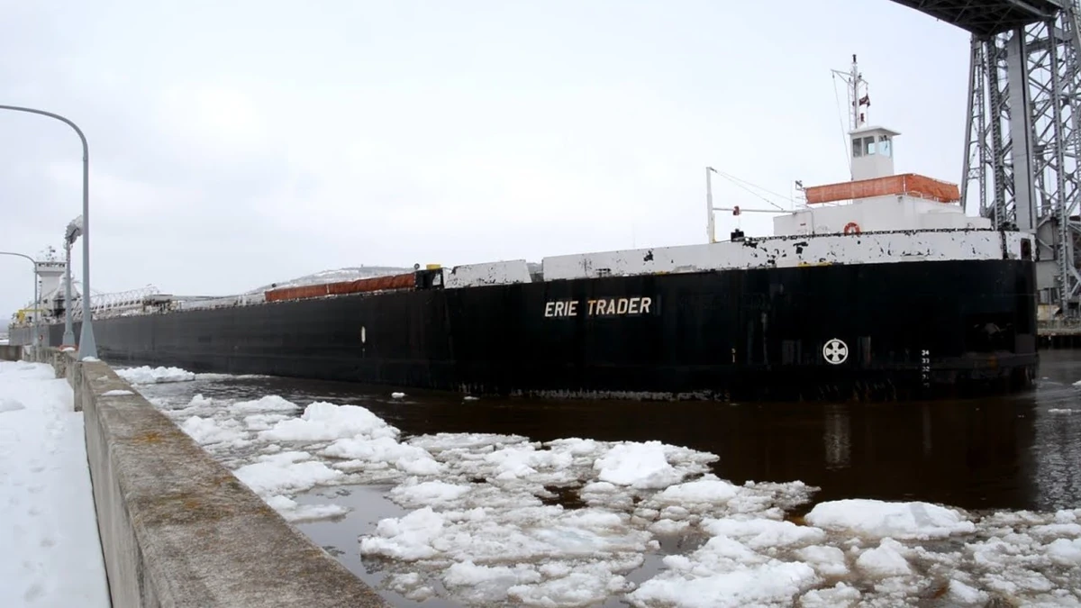 ERIE TRADER In to the Snow Floe | Duluth Ships and Places Wiki | Fandom