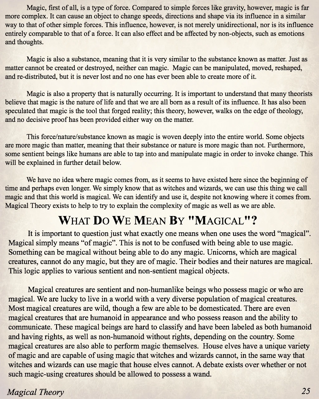 Magical Theory/Page Twenty Five | Dumbledore's Army Role-Play Wiki | Fandom
