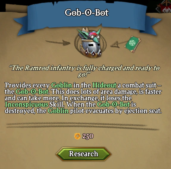 Gob-O-bot Research | Dungeon 3 Wiki | Fandom