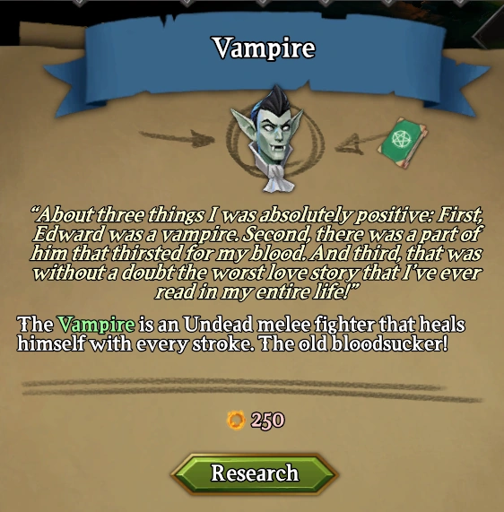 Vampire Research | Dungeon 3 Wiki | Fandom