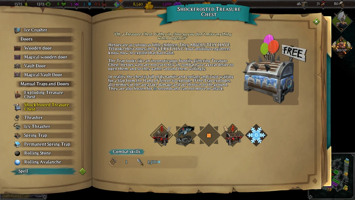 Shockfrosted Exploding Treasure Chest | Dungeon 3 Wiki | Fandom