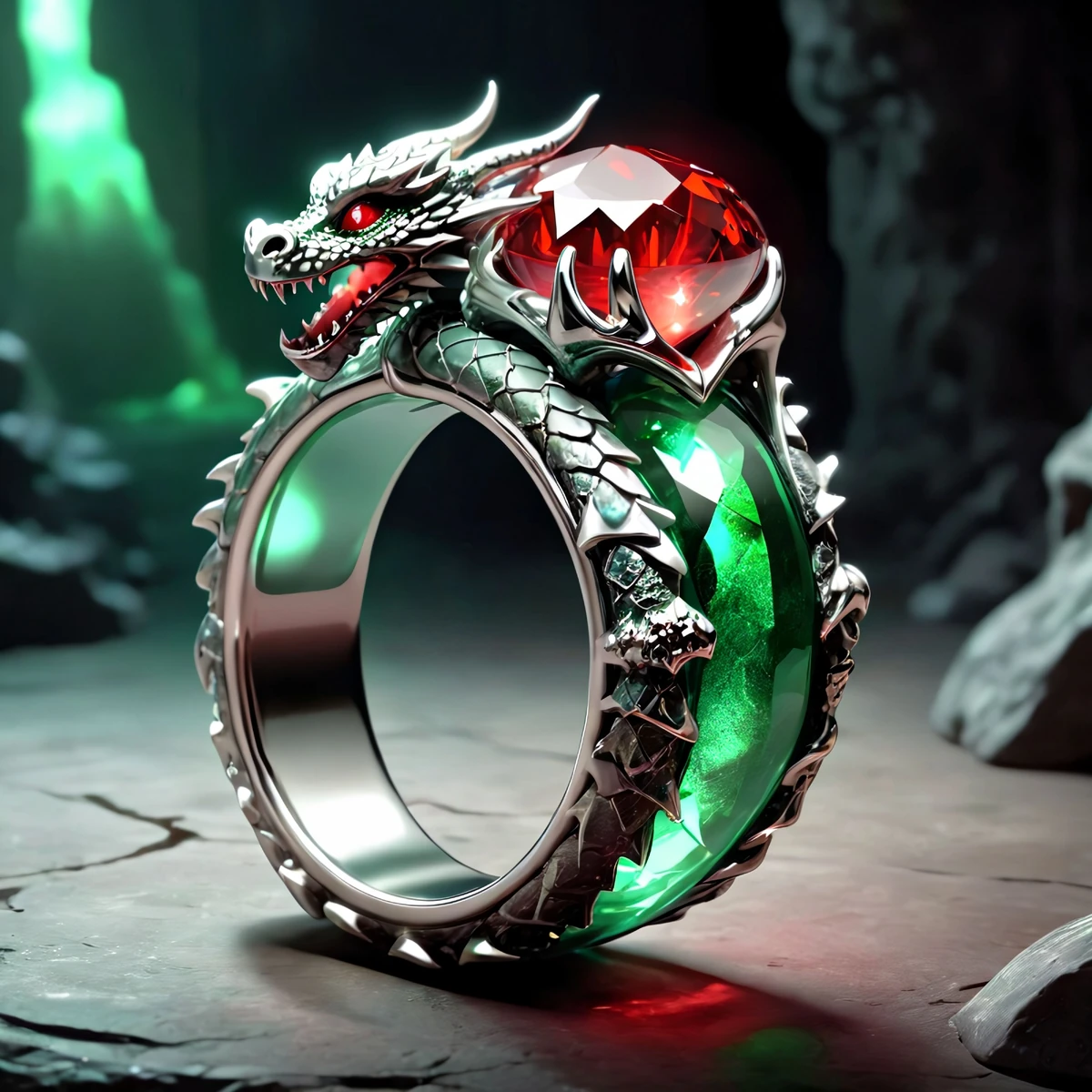 Enchanted Night Wyrm's Ring of Divine Suffering | Dungeon Crawler Carl ...